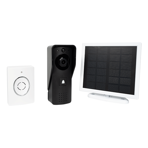 EL-IP09 SOLAR VIDEO DOORBELL CAMERA + CHIME SET