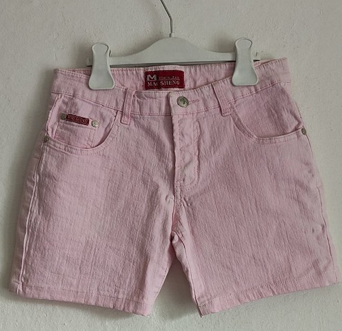 Kratke roze pantalone sa elastinom vel. S