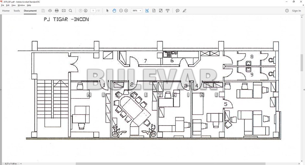 Izdaje se poslovni prostor u Pirotu, 150m2, 1. sprat, cg, centar