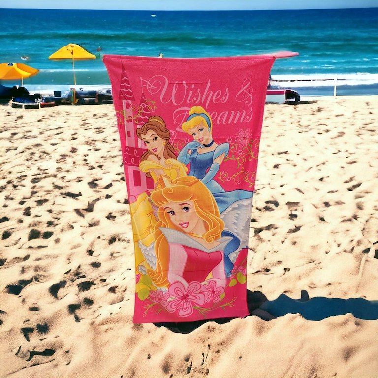 Dečiji peškir za plažu – Diznijeve princeze 70×140
