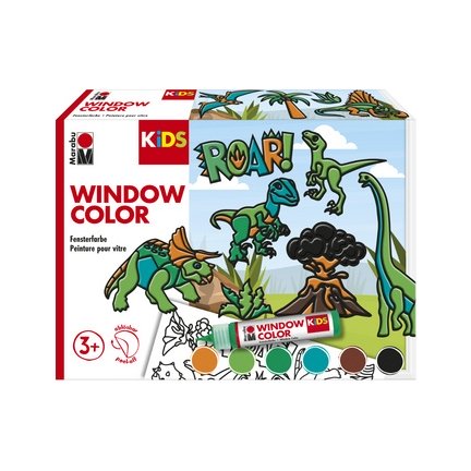KIDS Window Color Dinoasaurus 6x25ml