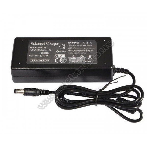 ADAPTER 220V/12VDC 6A 72W