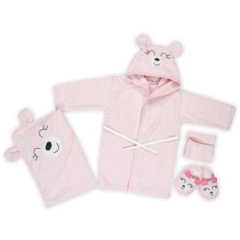 Bebekevi set za bebe devojčice roze BD1379