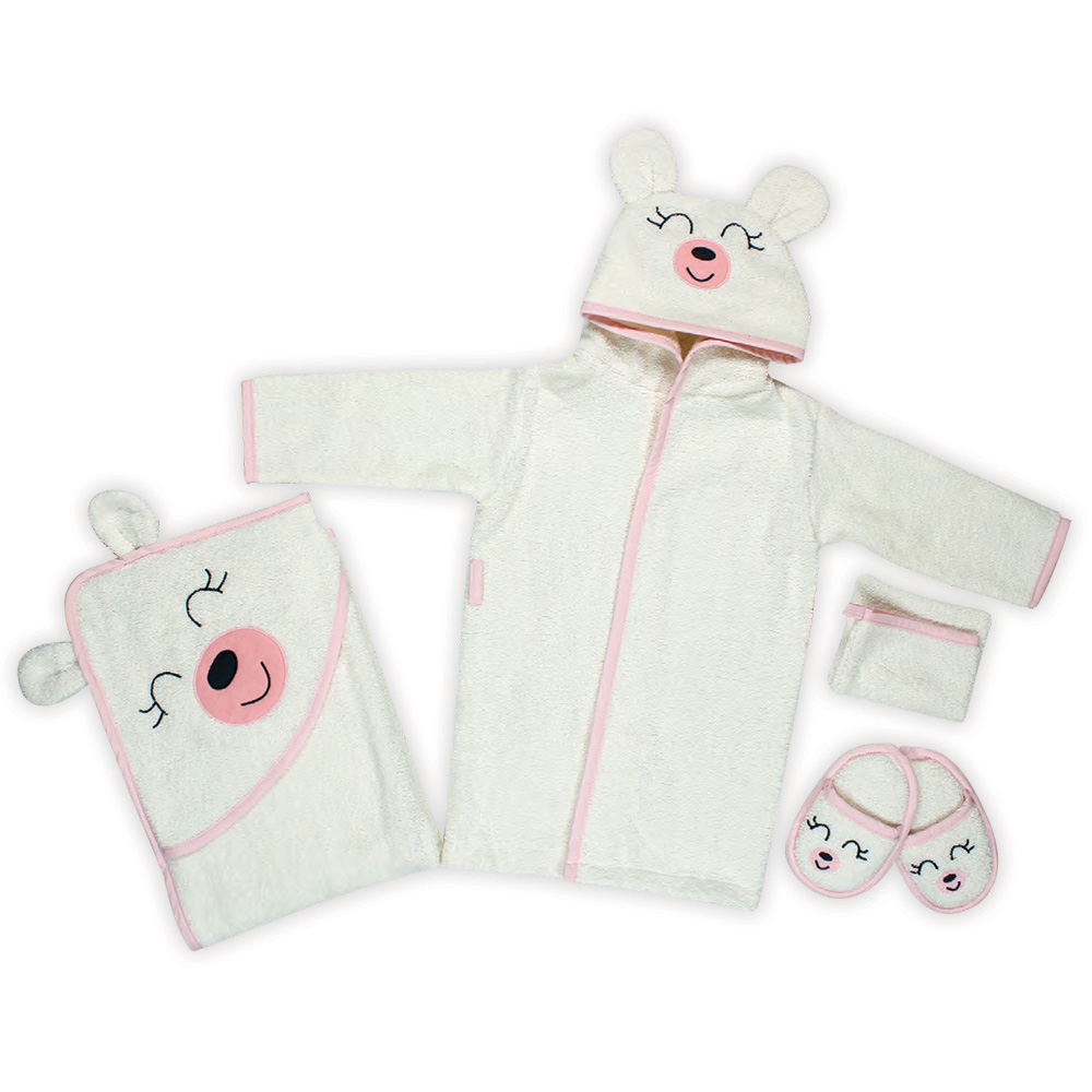 Bebekevi set za bebe devojčice krem BD1379