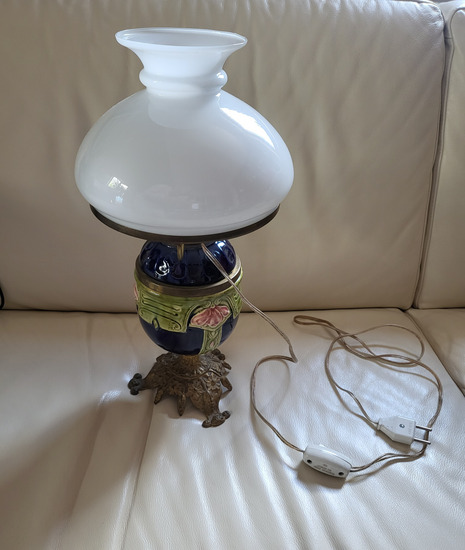 Majolika lampa, antik- original