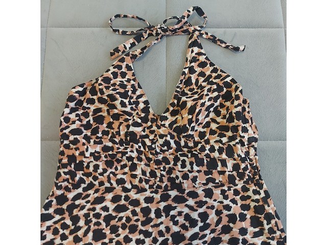 H&;M pamučna animal print haljina S