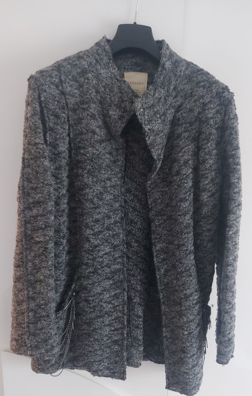 Siva jaknica dzemperak, Zara, veličina L, odgovara M. Jednom obučena