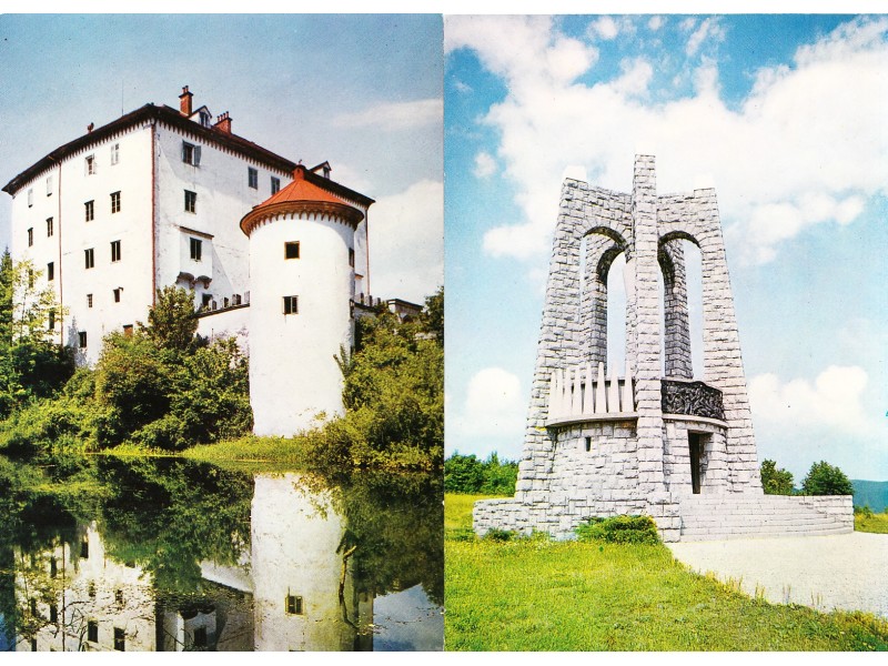 LOŠKA DOLINA , SLOVENIJA - 2 RAZGLEDNICE