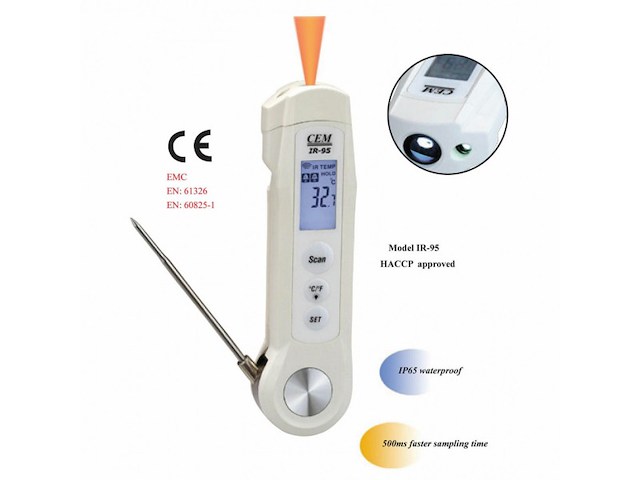 Infracrveni i kontaktni termometar IR-95