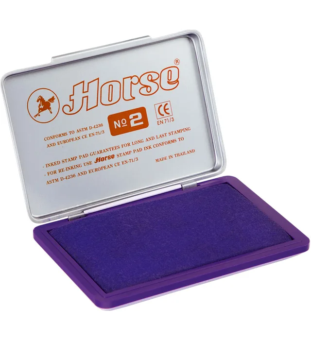 Horse original jastuče za pečate metalno H-02, 70x110 mm Horse ljubičasta