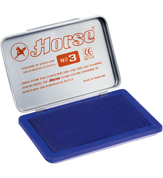 Horse original jastuče za pečate metalno H-03, 54x85 mm Horse plava