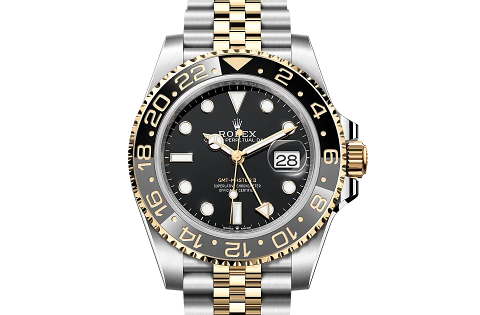 Rolex
GMT-MASTER II
Oyster, 40 mm, Oystersteel and yellow gold
M126713GRNR-0001