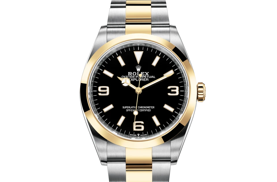 Rolex
EXPLORER 36
Oyster, 36 mm, Oystersteel and yellow gold
M124273-0001