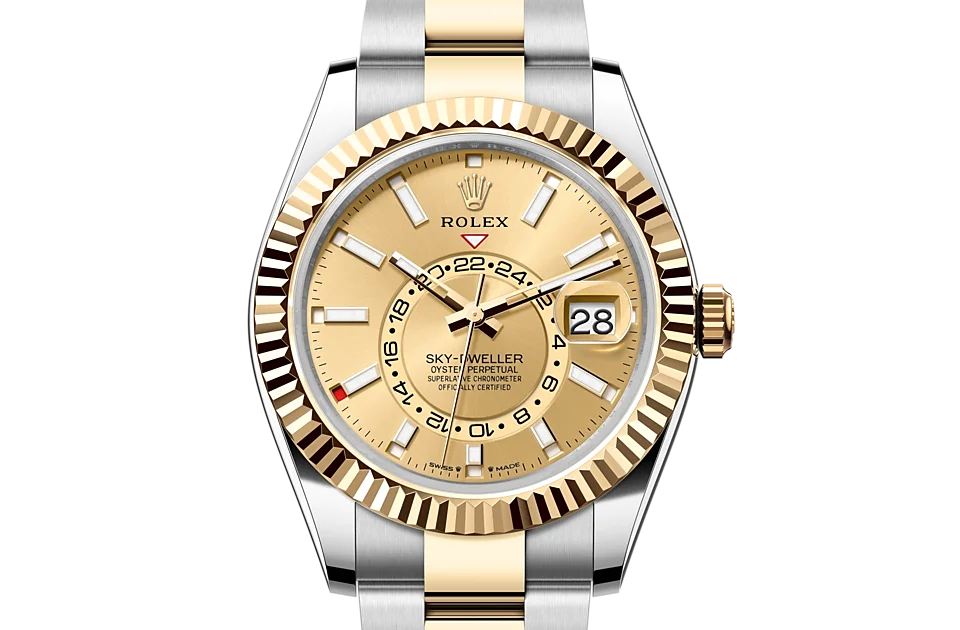 Rolex
Sky-Dweller
Oyster, 42 mm, Oystersteel and yellow gold
M336933-0001