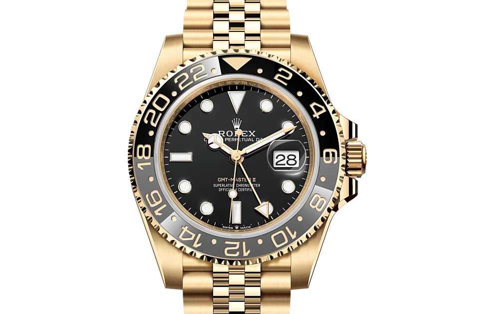 Rolex
GMT-MASTER II
Oyster, 40 mm, yellow gold
M126718GRNR-0001