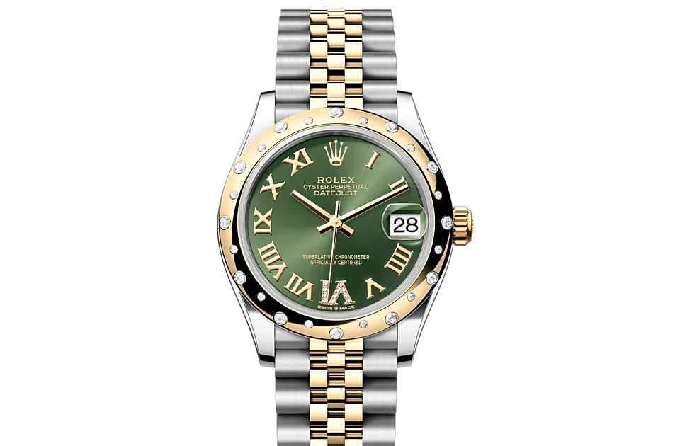 Rolex
Datejust 31
Oyster, 31 mm, Oystersteel, yellow gold and diamonds
M278343RBR-0016