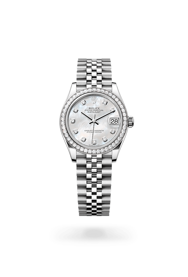 Rolex
Datejust 31
Oyster, 31 mm, Oystersteel, white gold and diamonds
m278384rbr-0008