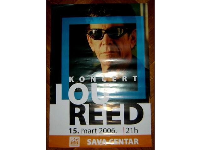 LOU REED - Plakat za koncert u Beogradu