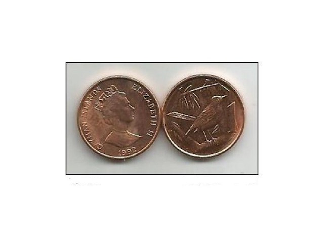 Cayman Islands 1 cent 1992. UNC