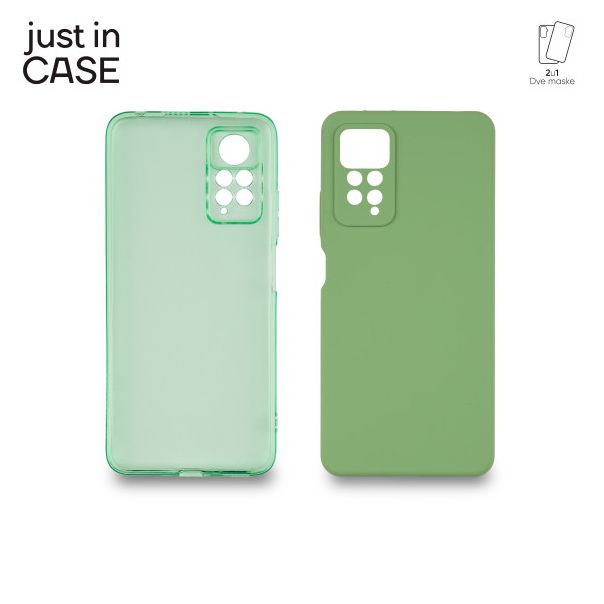 JUST IN CASE 2u1 Extra case MIX zeleni paket za Redmi Note 11 pro