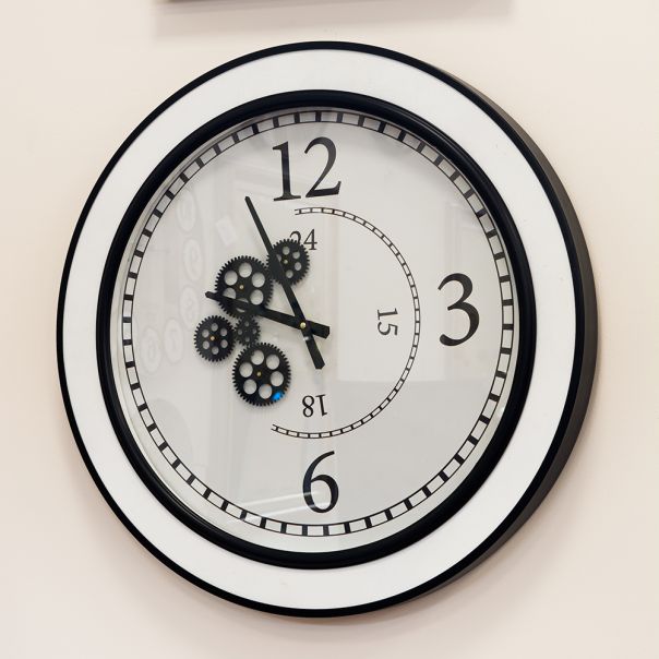 ENA Zidni sat sa rotirajućim zupčanicima mehanizam 67 cm