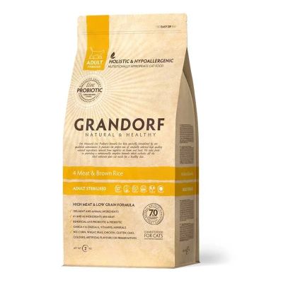 Grandorf Cat Adult Sterilised 4 Vrste Mesa 2kg