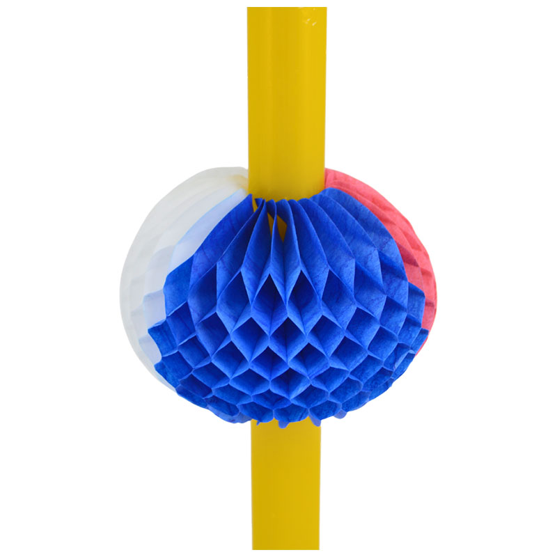 Papirni ukras za sveću "Trobojka" 8 cm