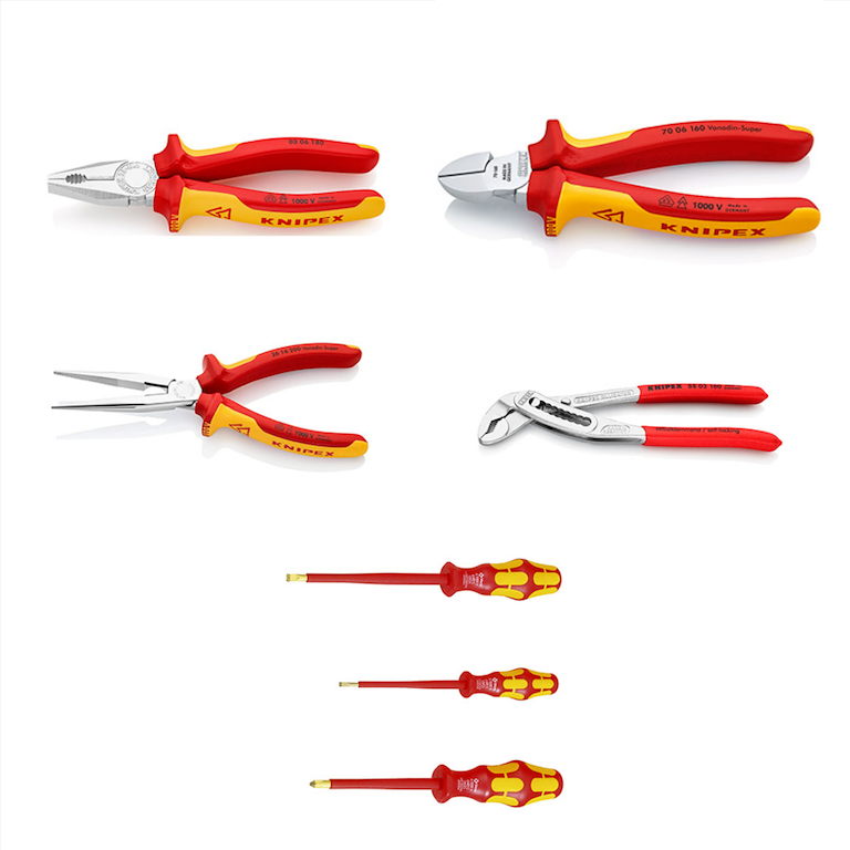 Knipex – Komplet alata za elektromontažu u koferu 7 kom – 00 21 15