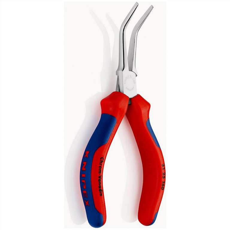 Knipex – Kriva lešta sa veoma dugim čeljustima pod 45°, hromirana – 31 25 160
