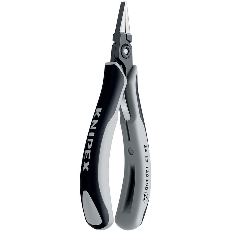 Knipex – Precizna klešta za elektroniku sa ravnim čeljustima 135mm – 34 12 130 ESD