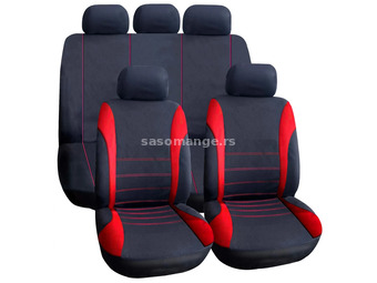 MNC HSA007 Car seat set black-red
