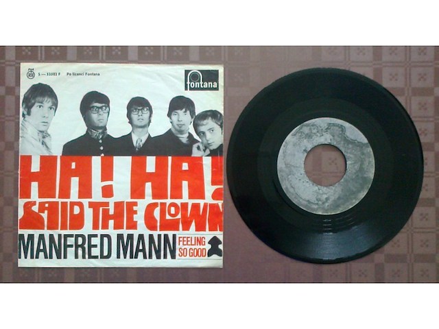 MANFRED MANN - Ha! Ha! Said The Clown (singl) licenca