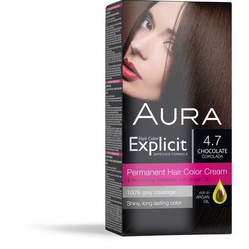 AURA Explicit farba za kosu 4.7 Čokolada
