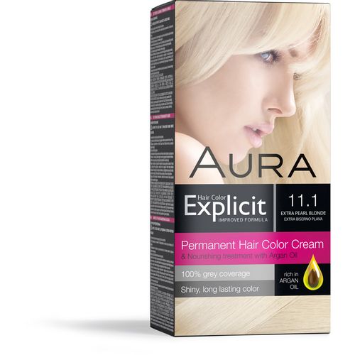 AURA Explicit farba za kosu 11.1 Ekstra Biserno Plava