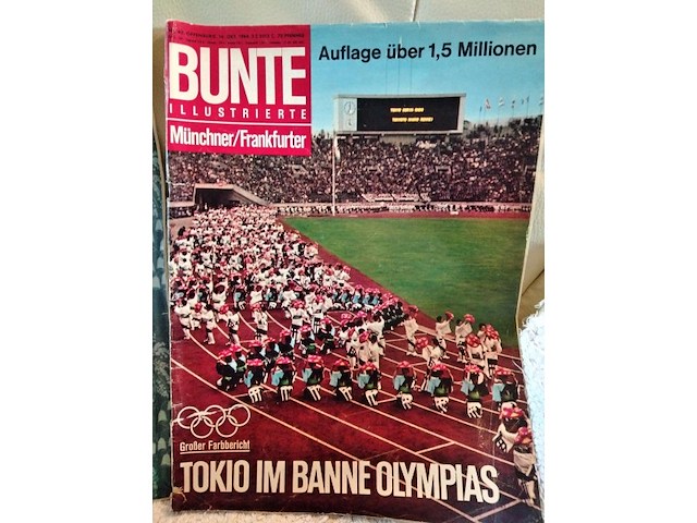 Nemački časopisi Bunte Olimpijada u Tokiju 1964 god.