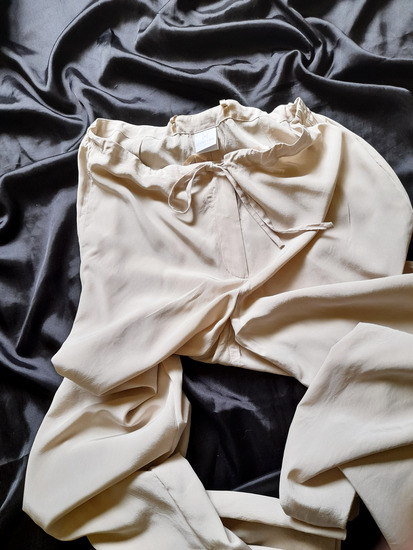 Madeleine sampanj svilene pantalone (100%svila)