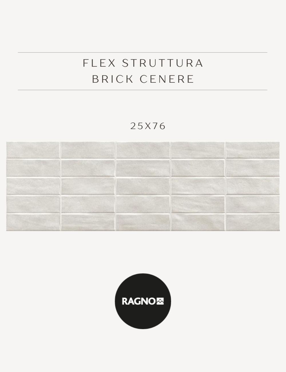 Ragno Flex Struttura Brick 25x76 zidne pločice