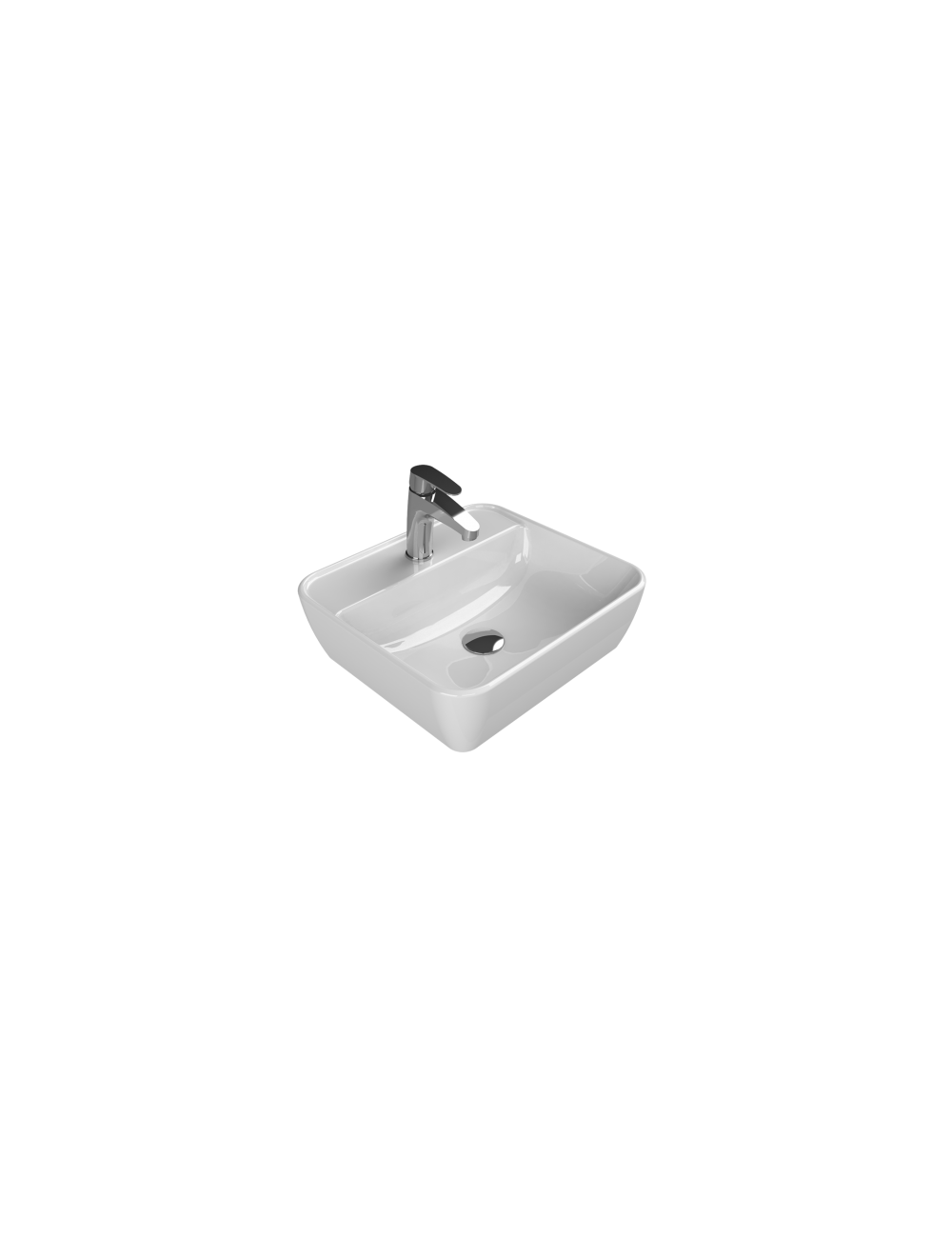 Turkuaz One lavabo 46x42 76300U