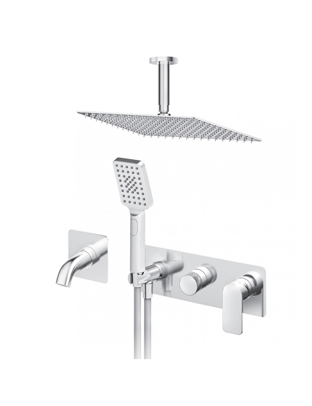 ROSAN S2 UZIDNA BATERIJA SA IZLIVOM, PLAFONSKIM TUŠEM 200*300MM I RUČNIM TUŠEM 231507
