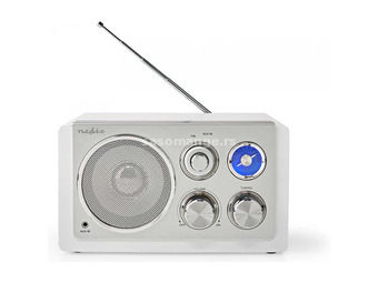 NEDIS RDFM5110WT FM radio white-silver