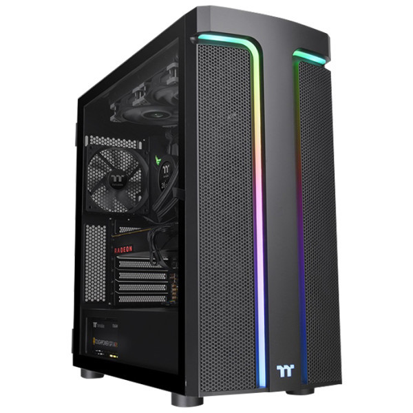 Kućište Thermaltake H590 TG ARGBBlackGlassLightStripCA-1X4-00M1WN-00