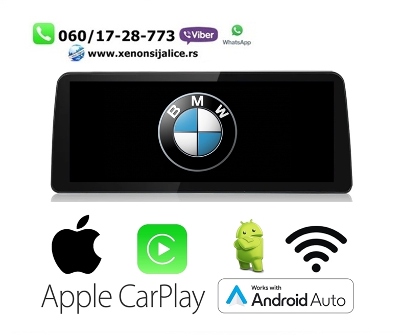 BMW X3 E83 ANDROID I CAR PLAY MULTIMEDIJA NAVIGACIJA TOUCH SCREEN 12 INCA