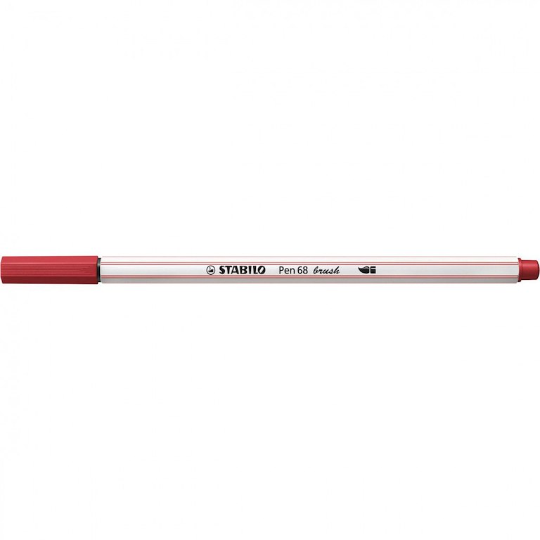 568-50 Pen68 Brush tamno crvena Stabilo