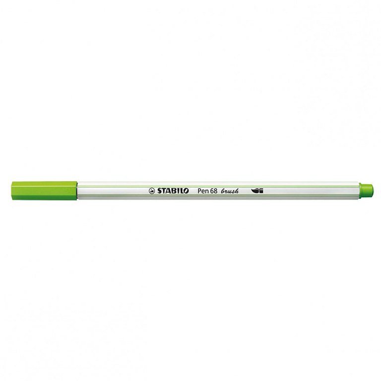 568-43 Pen68 Brush svetlo zelena Stabilo
