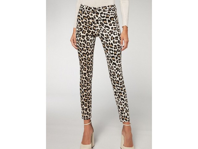 Calzedonia PUSH UP jeans Animal print pantalone M