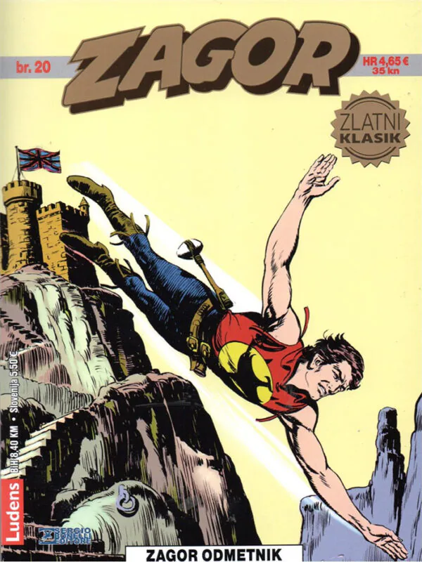 Zagor Zlatni klasik 20: Zagor odmetnik (Korica A)