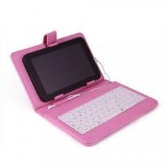 Torbica tablet 7 sa tastaturom pink
