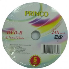 Princo 24x dvd-r 1/5 celofan