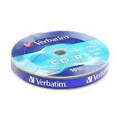 Verbatim cd-r dl 1/10 celofan