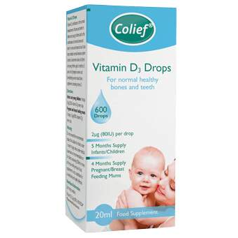 Colief kapi za bebe vitamin D3 20 ml